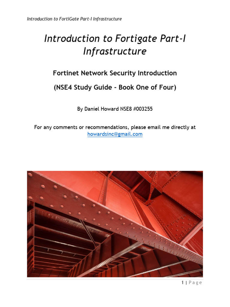 Introduction To FortiGate Part-1 Infrastructure (Daniel Howard) | PDF | Internet Protocols | I Pv6