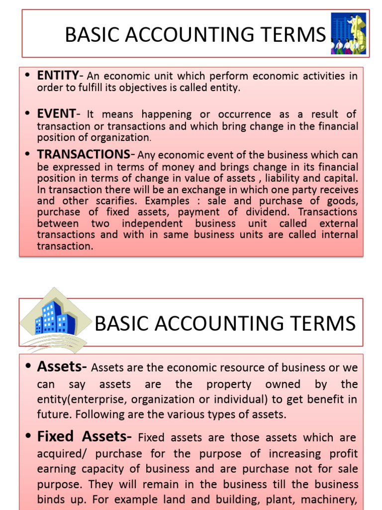 Basic Accounting Terms | PDF | Equity (Finance) | Private Sector