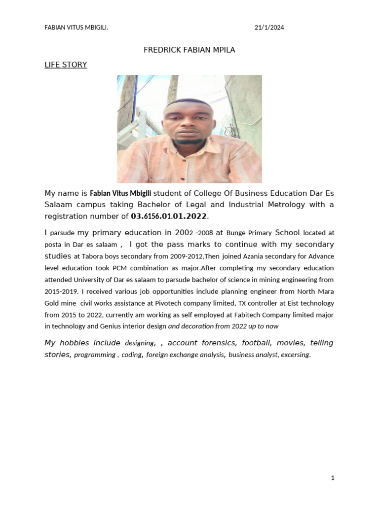 Fabian Mbigili Assignment 2024 | PDF