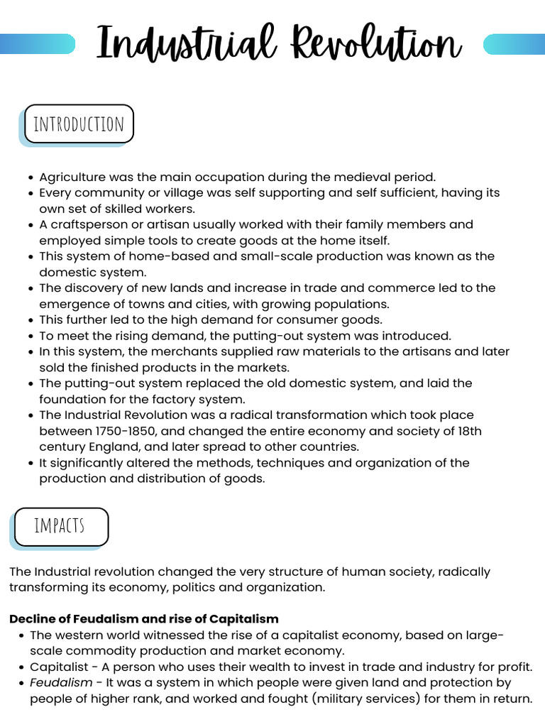Industrial Revolution & Imperialism (Cambridge G8 History) | PDF ...