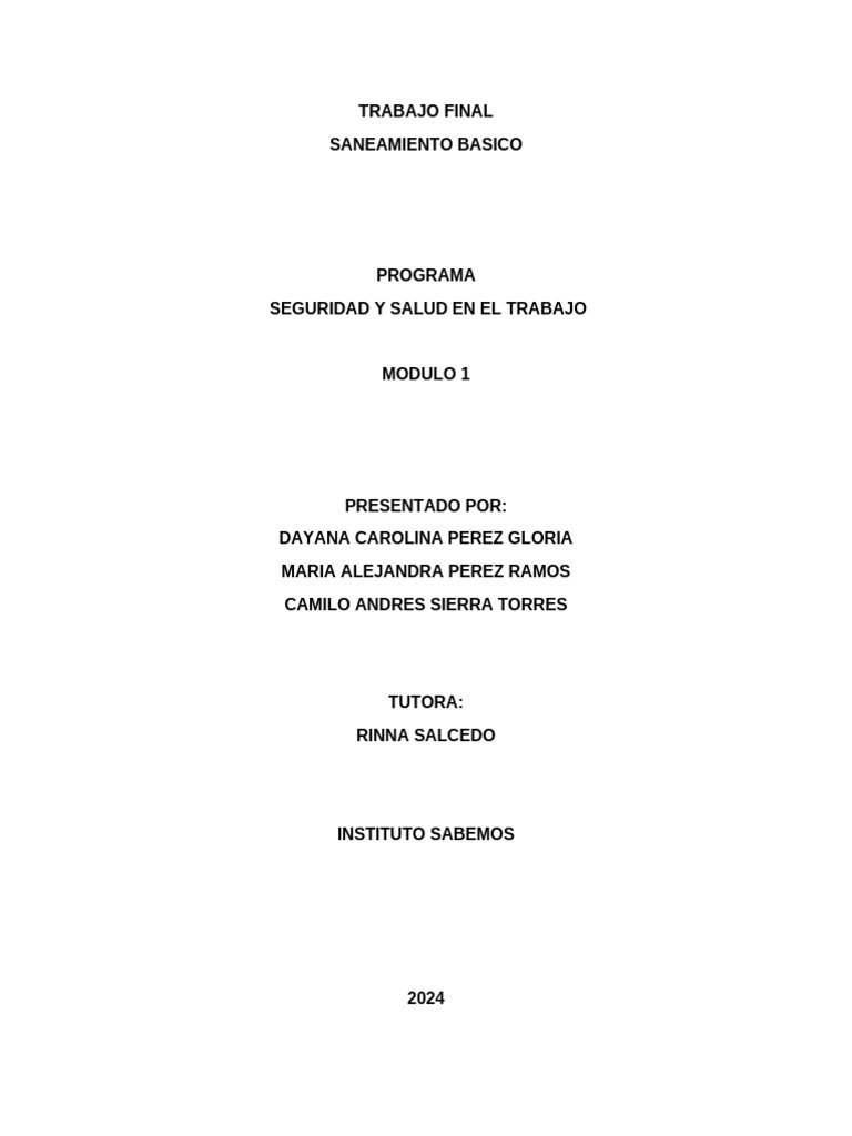 Trabajo Final Sabemos | PDF | Residuos | Vertedero