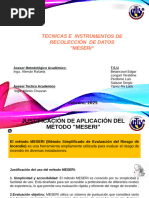 Metodo MESERI (Teoría) | PDF | Riesgo | Combustión