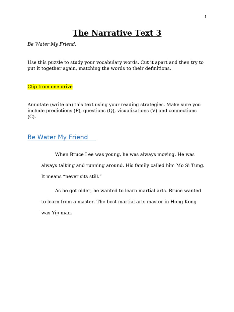 Expository English 15 Narrative Part 3 | PDF