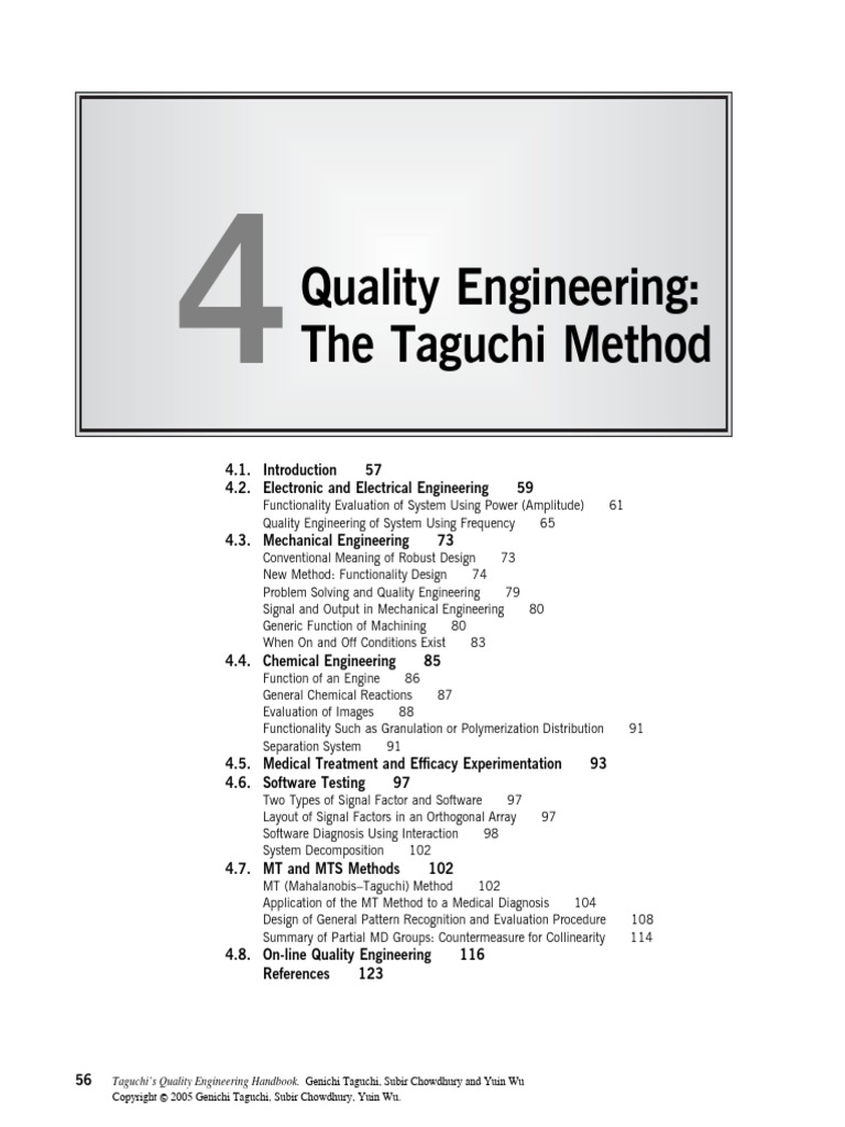 Quality Engineering Taguchi Method | PDF | Frequency Modulation | Modulation