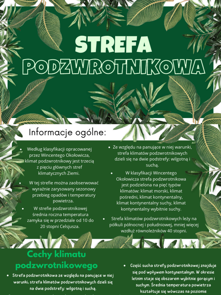 Strefa Podzwrotnikowa | PDF