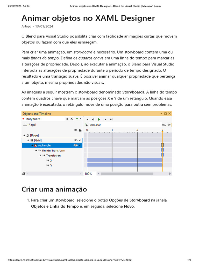 Animar Objetos No XAML Designer - Blend for Visual Studio _ Microsoft ...