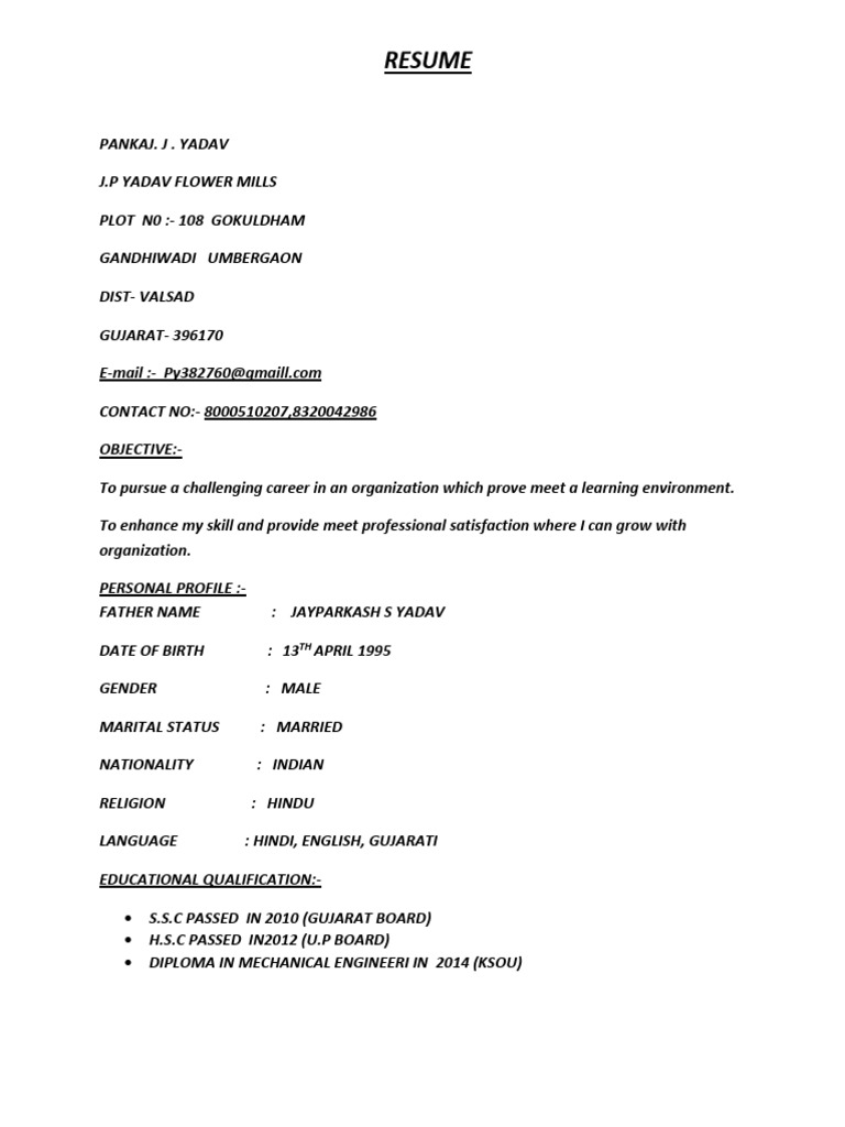Pankaj Resume2023 | PDF