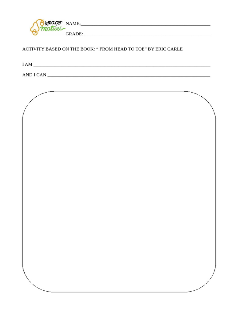 From Head To Toe Activity | PDF