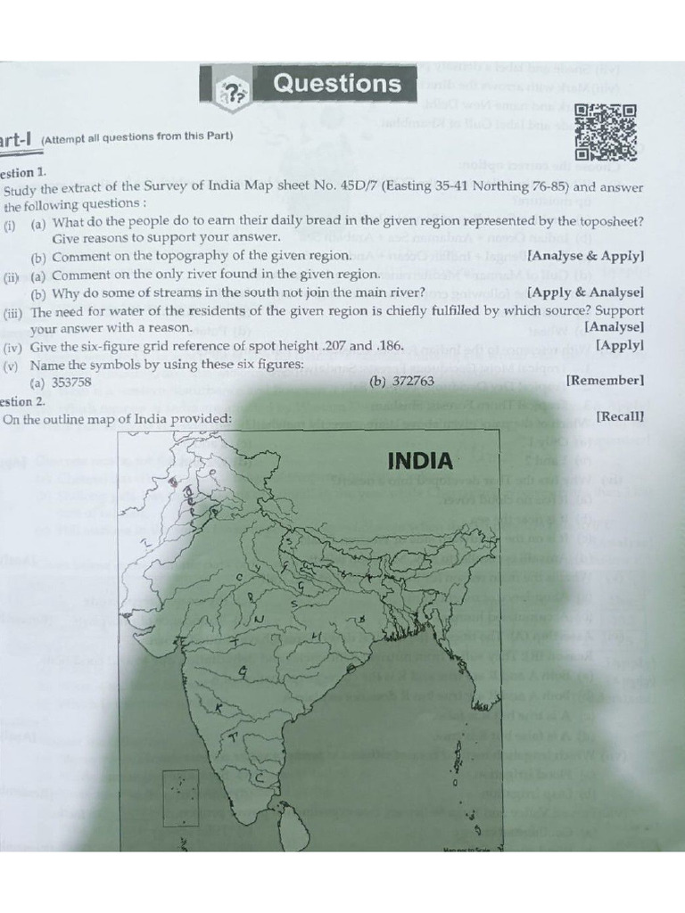 Geography Sample Paper From Oswal | PDF