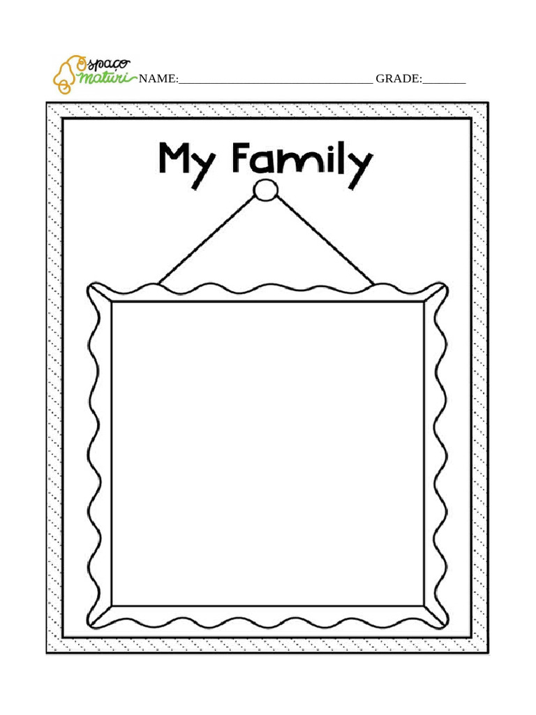 My Family Drawing Activity | PDF