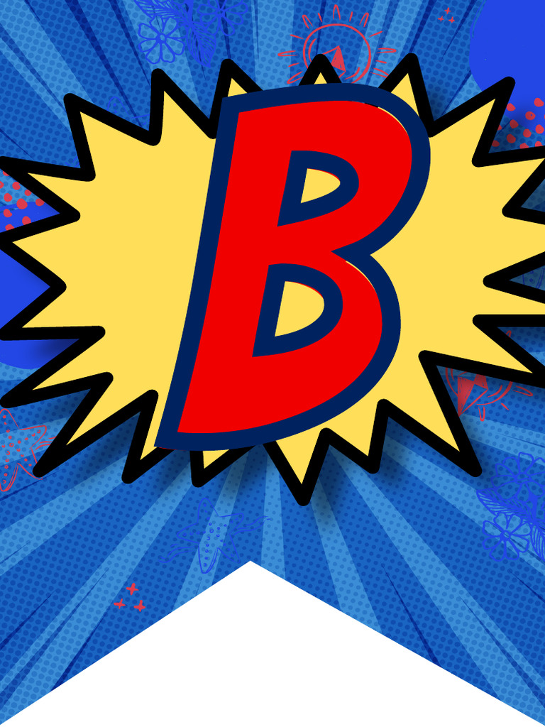 Banderines de Bienvenidos Estilo Comic. | PDF