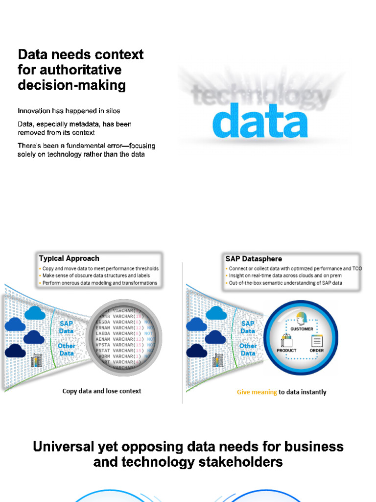 SAP Business Data Cloud | PDF | Metadata | Cloud Computing