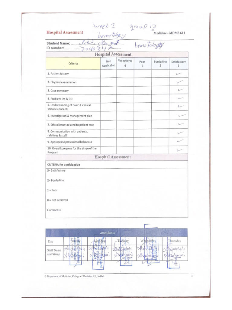 Hospital Assessment | PDF