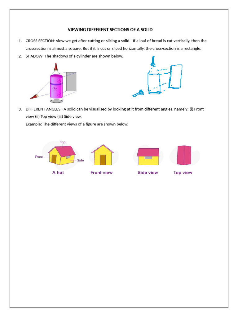 Class Vii Visualising Solid Shapes | PDF