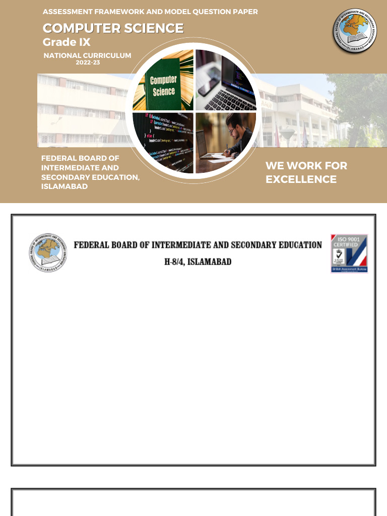Computer Science Assessment Framework IX | PDF | Educational Assessment ...