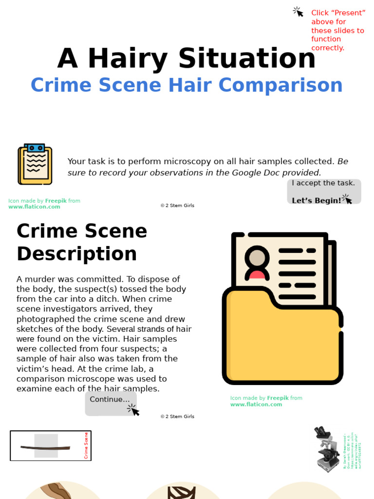 A Hairy Situation Parts 1 and 2 | PDF | Crime Scene | Microscope
