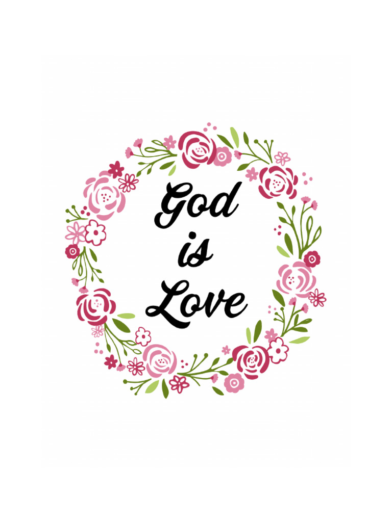 God is love printable | PDF