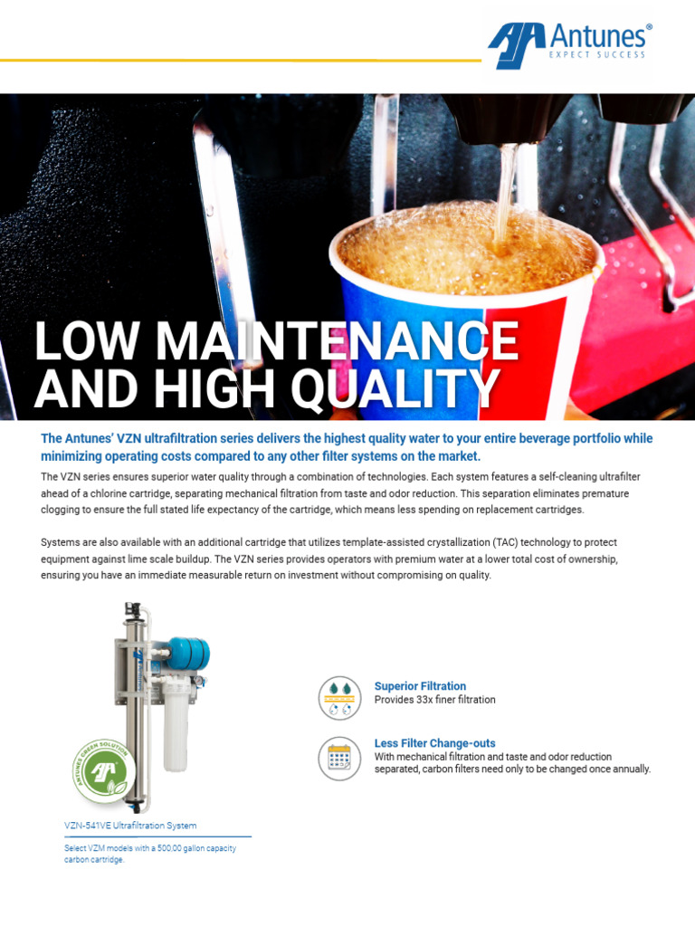 WTR - VZN 541 - 500 Series Sales Sheet - 04092024 | PDF | Filtration | Gallon