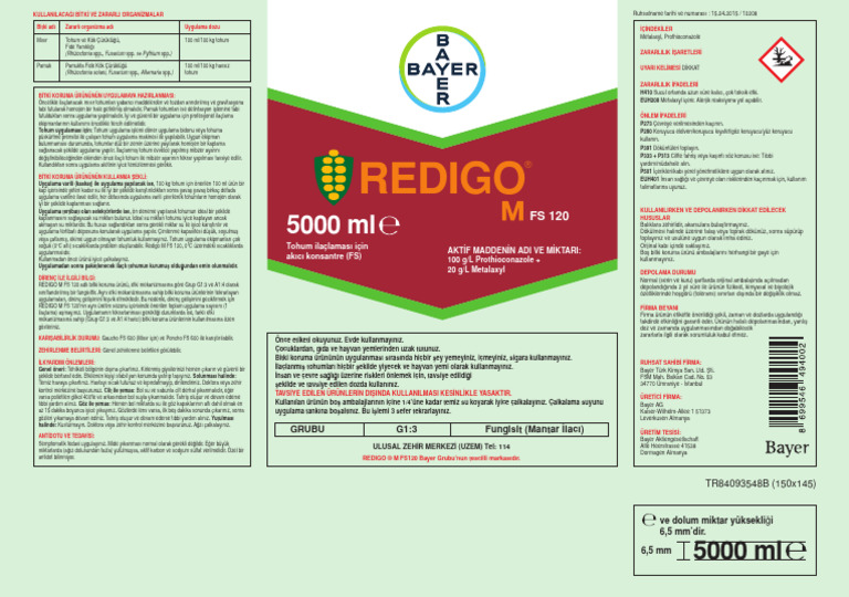 Redigo M 5l Etiket | PDF