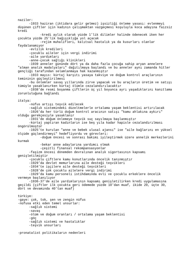 Pronatalist Mukayese | PDF