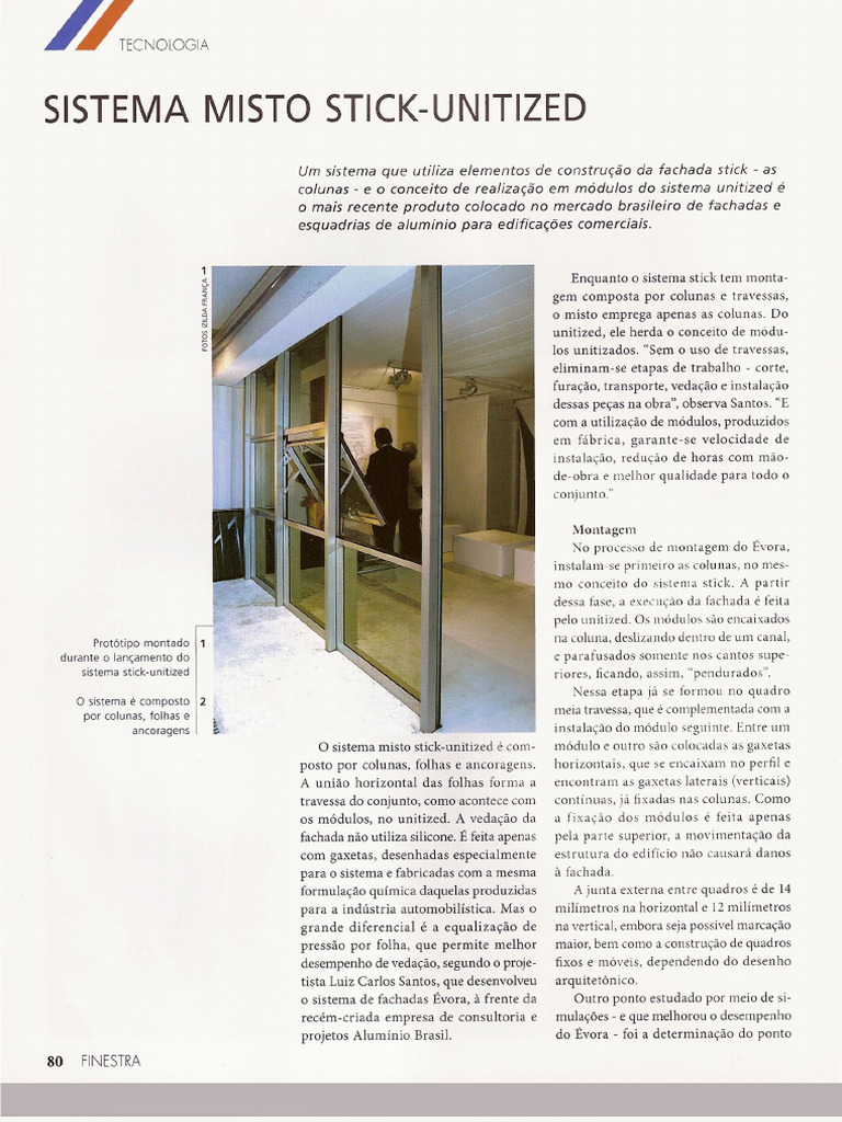 Sistema Stick-Unitized | PDF