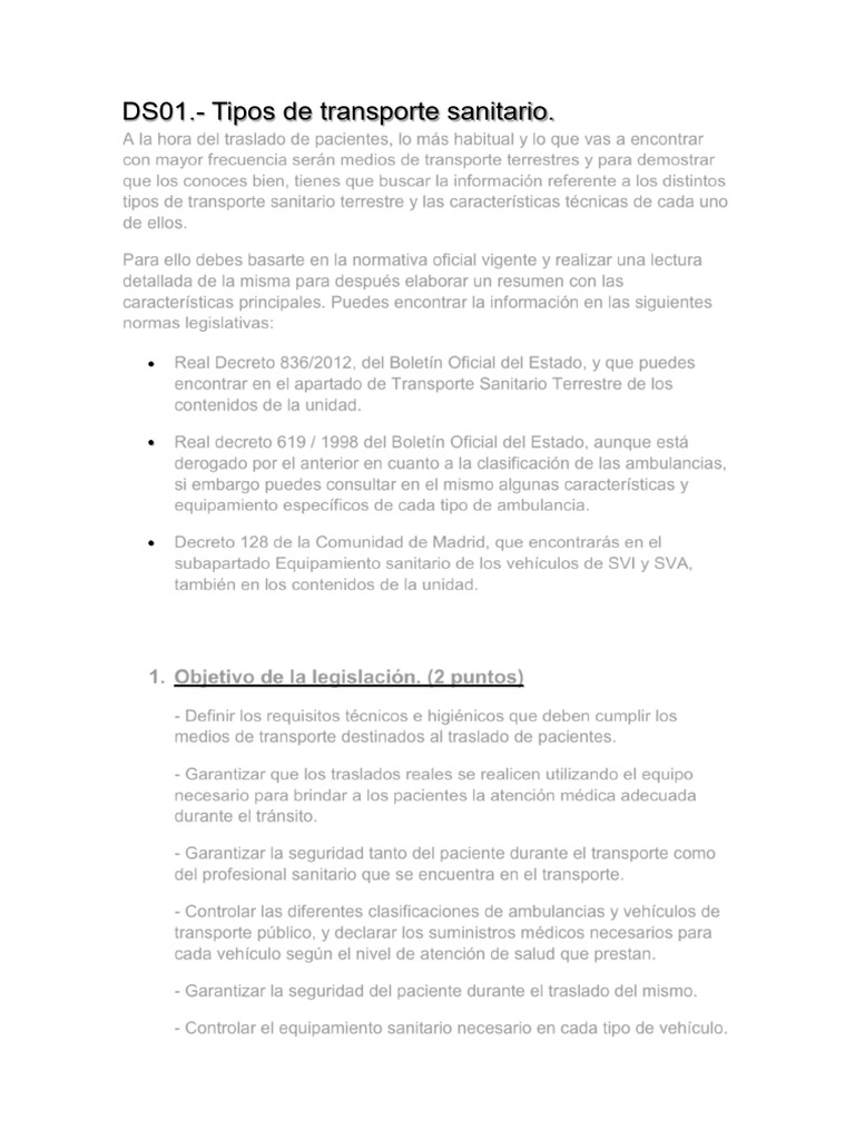 DS01 Tarea | PDF | Ambulancia | Especialidades Medicas