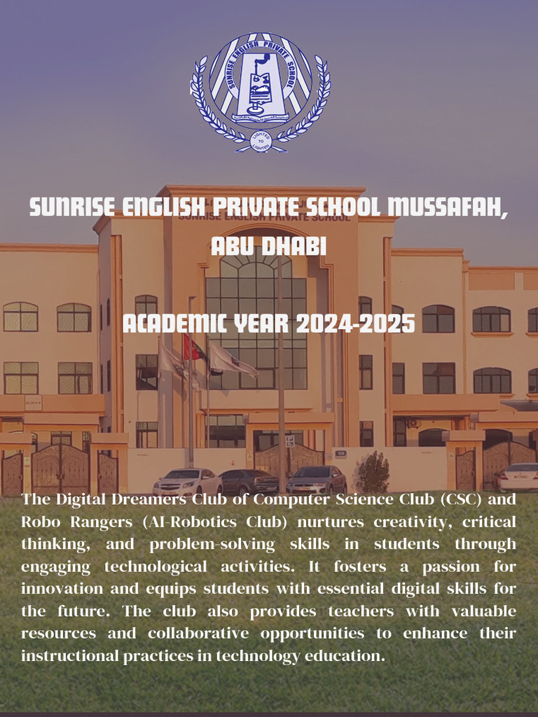 Computer Science Newsletter-sunrise English Private School Mussafah ...