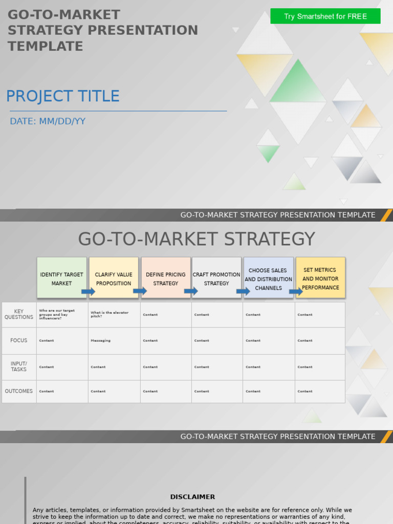 IC Go To Market Strategy Presentation 11610 PowerPoint | PDF