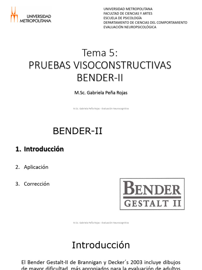 EN - S6 C10 Bender II | PDF | Discapacidades del desarrollo | Enfermedades y trastornos humanos
