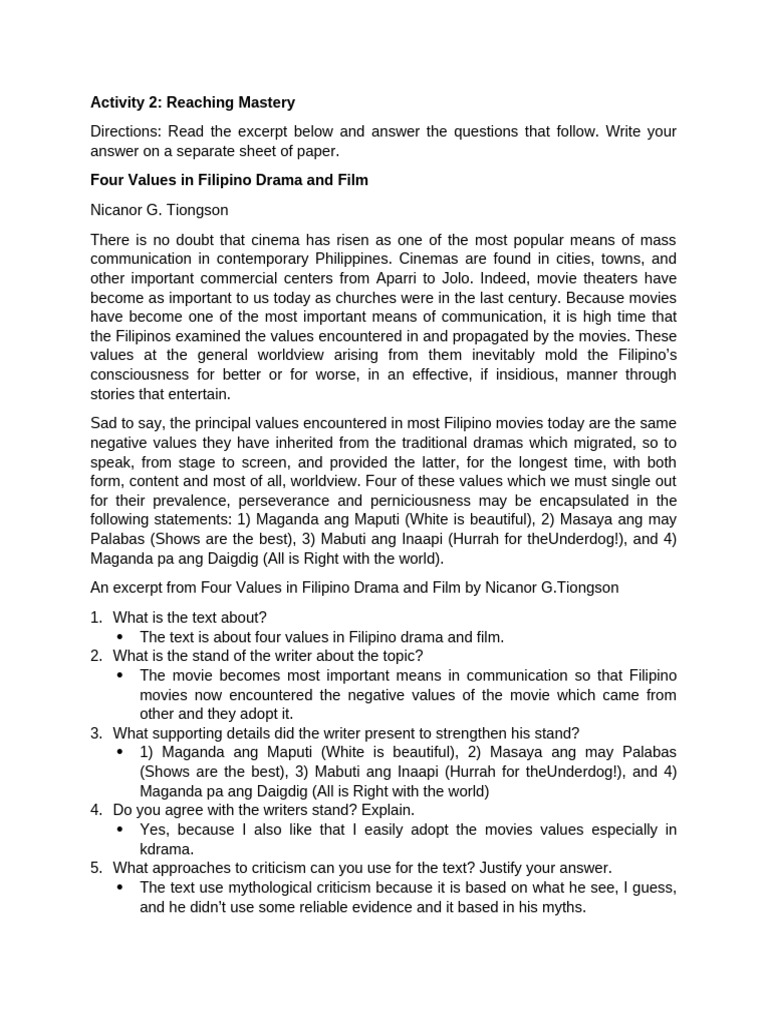 Activity2 & Check Your Understanding | PDF