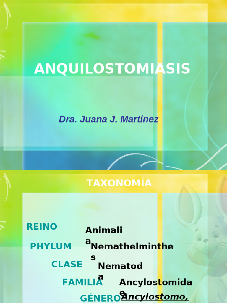 ANQUILOSTOMIASIS | PDF | Especialidades Medicas | Enfermedades y trastornos