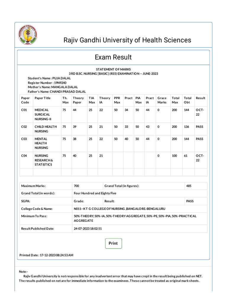 EMS Result | PDF