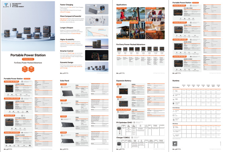 Premium Series Flyer en V2.0 UK | PDF | Battery Charger | Photovoltaics