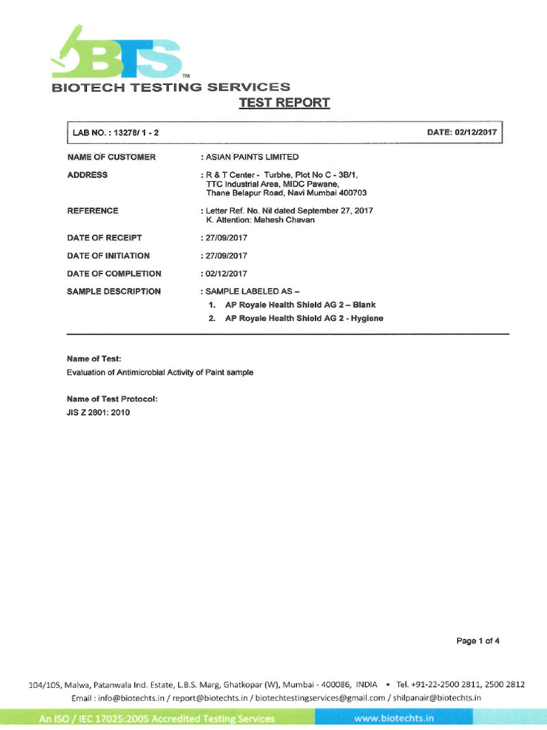 Certificate - Biotec | PDF