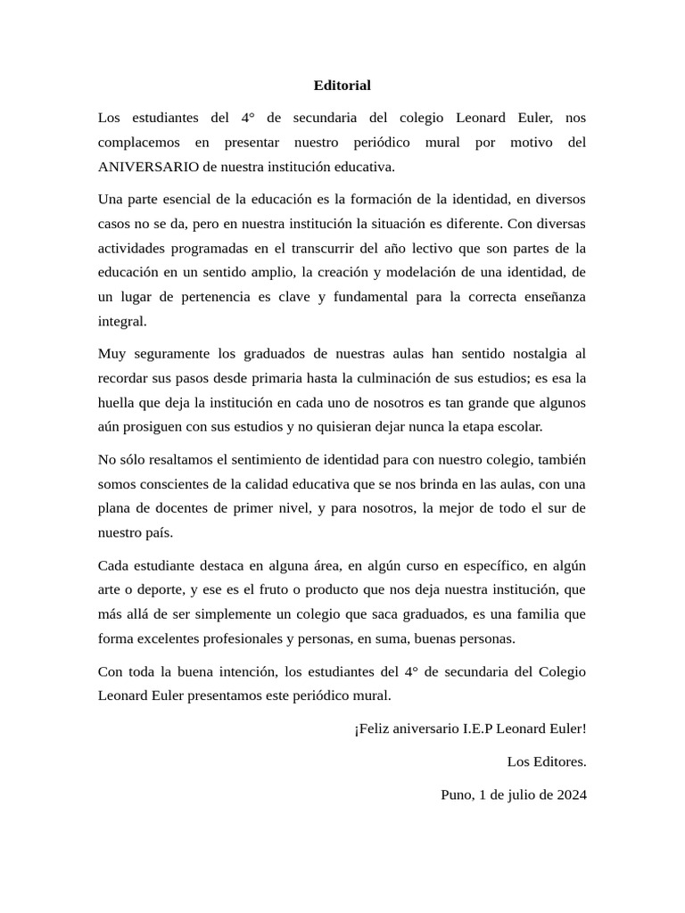 Modelo Editorial | PDF