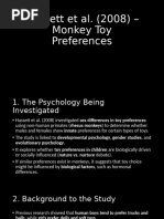 Primate Study on Toy Preferences | PDF