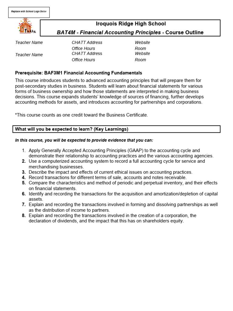 BAT 4M1 an Outline Board | PDF | Accounting | Financial Accounting