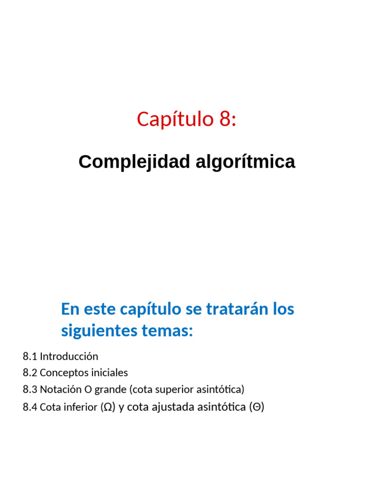 cap8 | PDF | Algoritmos | Matemáticas