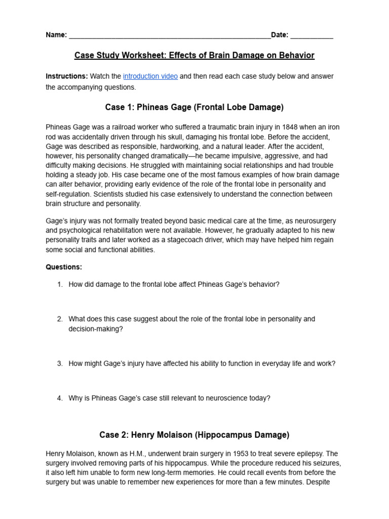Samantha - Case Studies - 8198830 | PDF | Memory | Amnesia