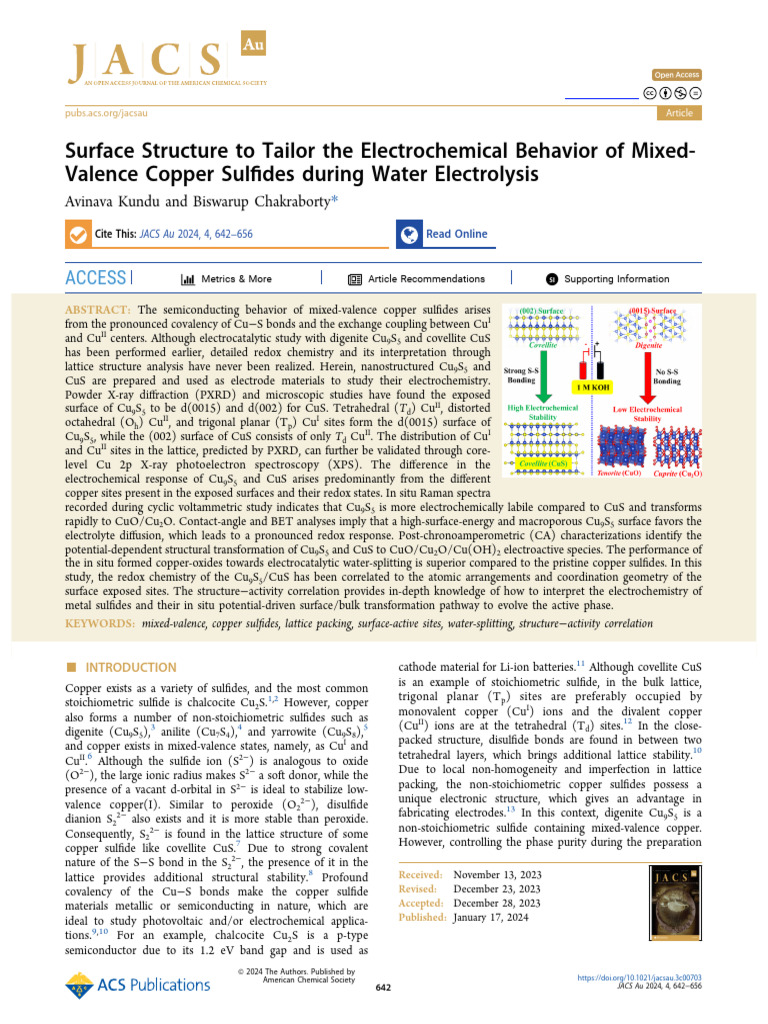 Jacs Reference For Digenite | PDF | Redox | Electrochemistry