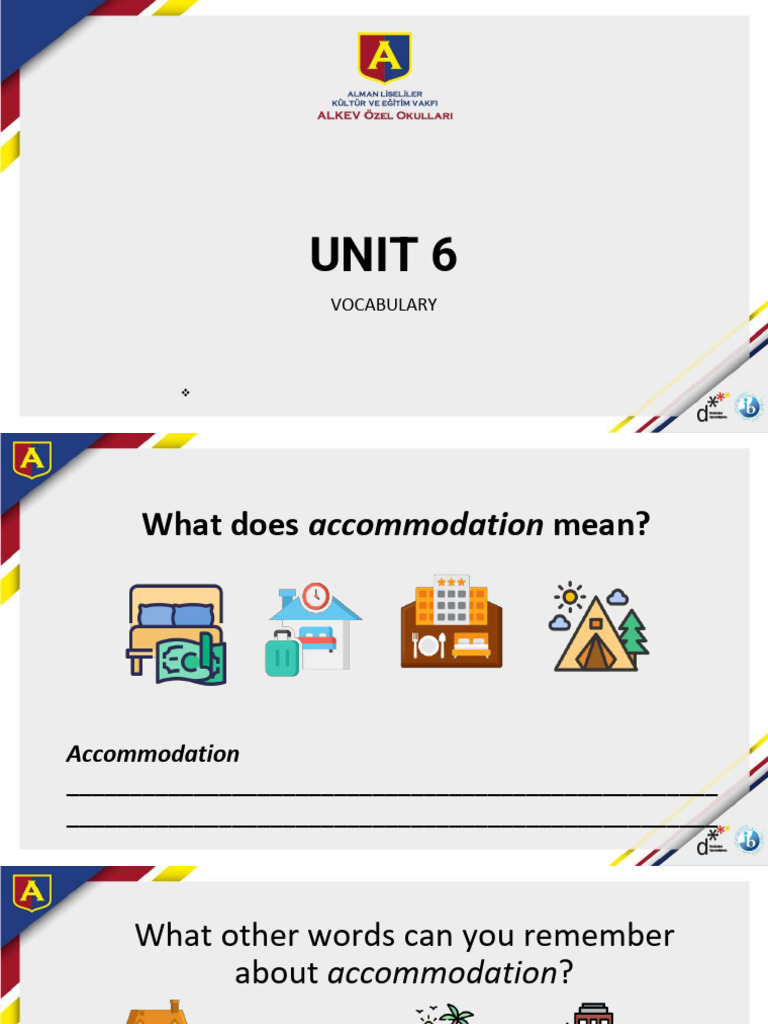 Students - Pack Grade 10 - Unit 6 - Vocabulary | PDF | Dormitory | Apartment