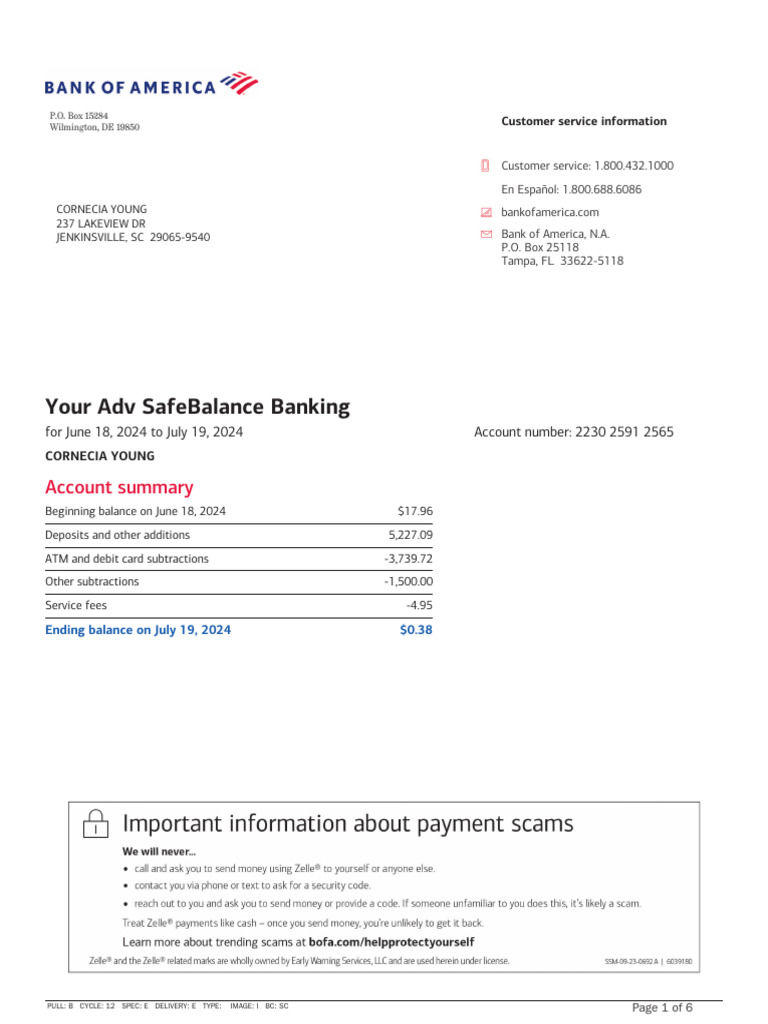 eStmt_2024-07-19 | PDF | Banks | Cash