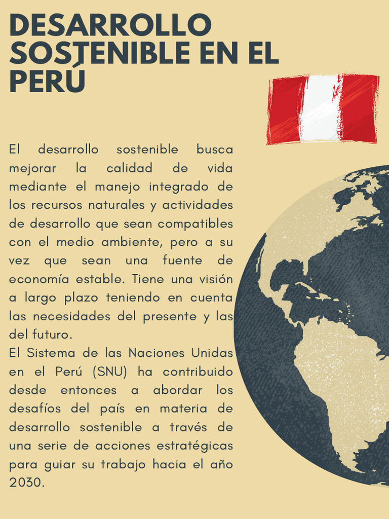 Desarrollo Sostenible en El Perú | PDF