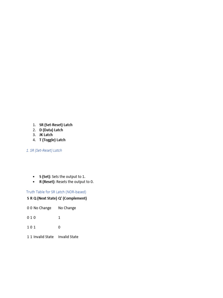 LATCH | PDF | Computer Engineering | Computing