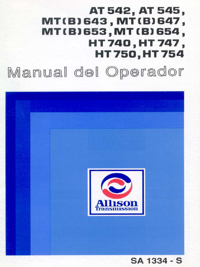 Allison MT643 Transmisión | PDF