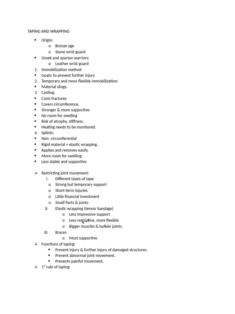 TAPING AND WRAPPING Lab | PDF