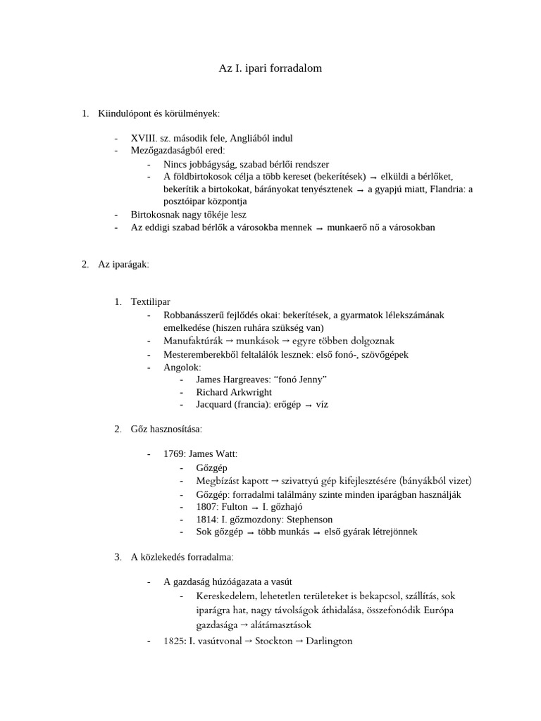 Az Ipari Forradalmak Hullámai | PDF