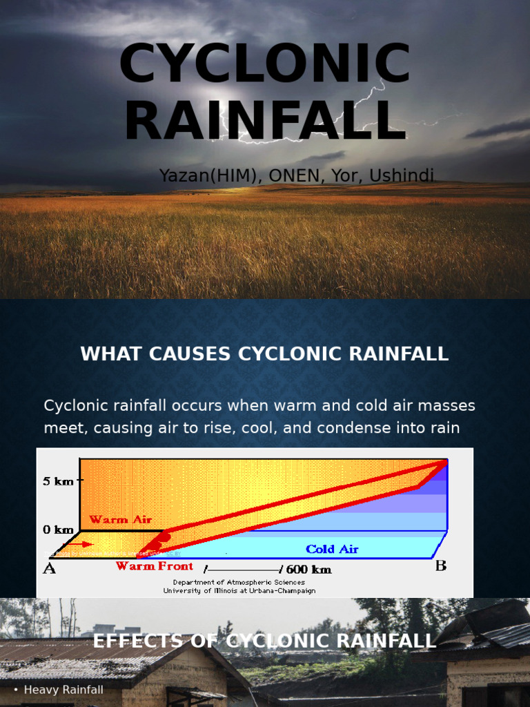 Understanding Cyclonic Rainfall Causes & Effects | PDF