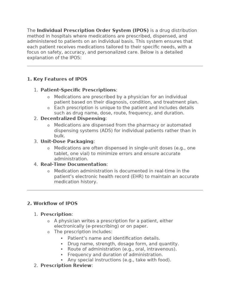 Drug Distribution System | PDF | Medical Prescription | Pharmacy