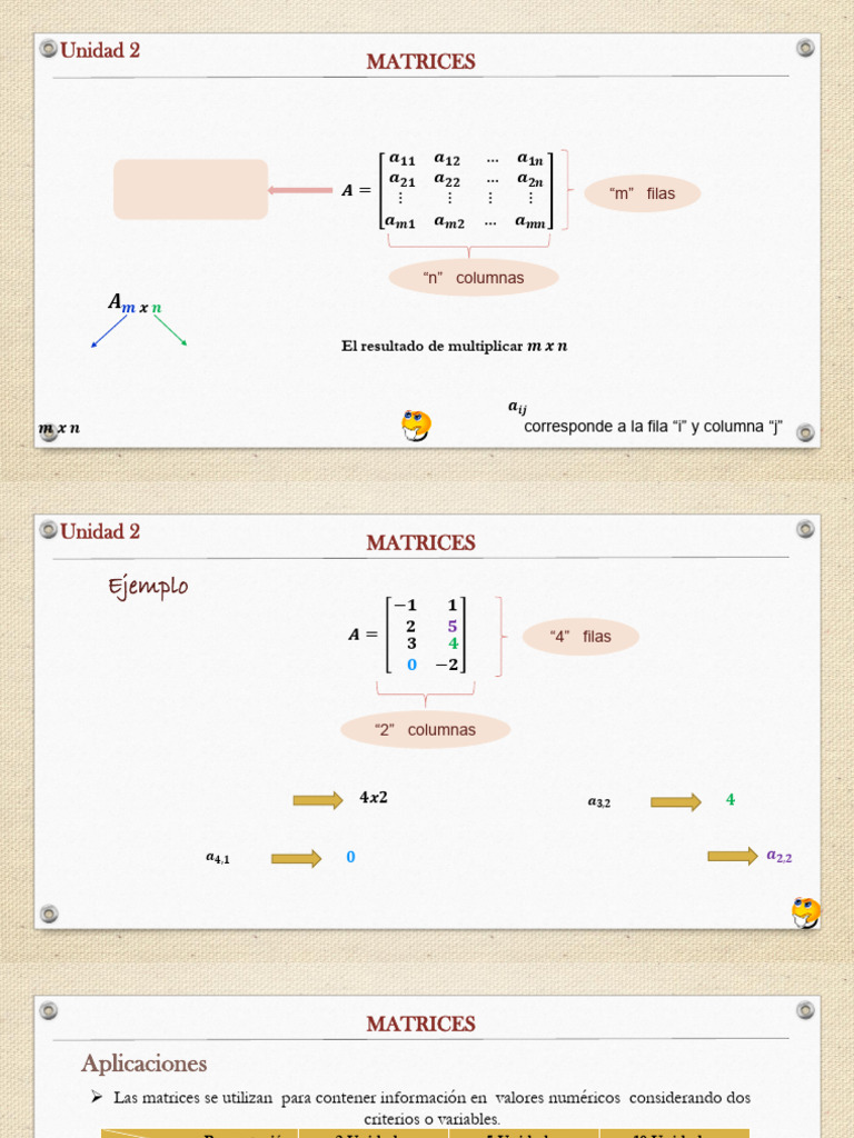 Matrices - Clase Teórica | PDF | Matriz (Matemáticas) | Álgebra lineal